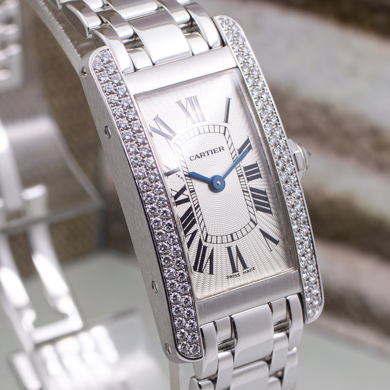 Cartier Tank Americaine White Gold Diamond – Martin Luxury
