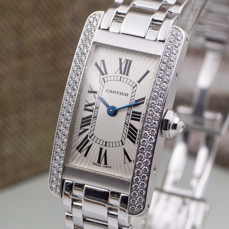 Cartier Tank Americaine White Gold Diamond – Martin Luxury